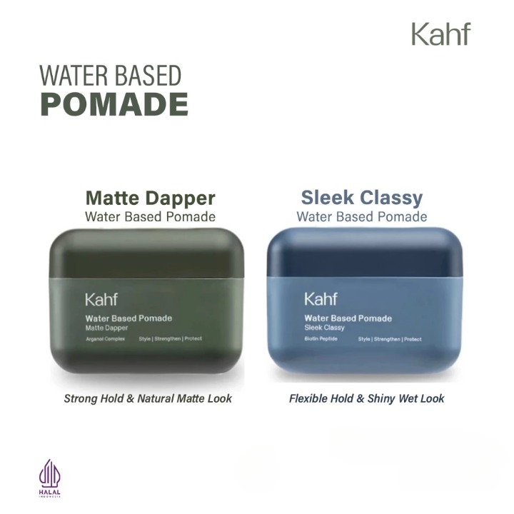 Jual KAHF Water Based Pomade 70g - Matte Dapper / Sleek Classy | Shopee ...