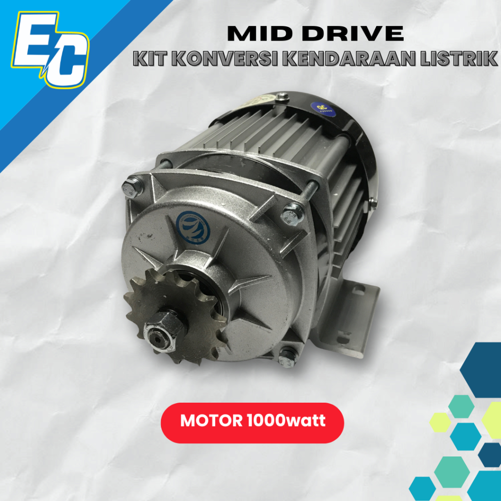 Jual Mid Drive motor 1000watt Kendaraan Listrik (BLDC ONLY) | Shopee ...