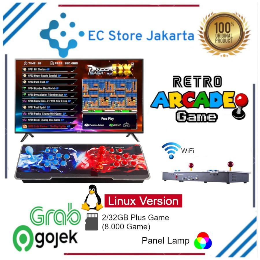 Jual PANDORA 19S Arcade Games Fighting Stick 3D Game Box Video Game ...