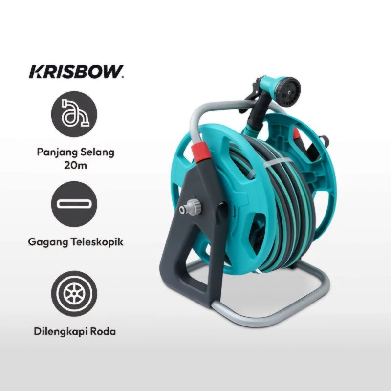 Jual Krisbow Selang Air Telescopic 1/2 Inci 20 Mtr | Shopee Indonesia