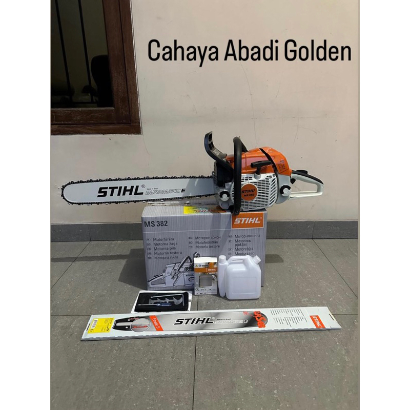 Jual Mesin Chainsaw Senso Gergaji Mesin MS 382 Bar 25 Inch STIHL Fullset Komplit | Shopee Indonesia