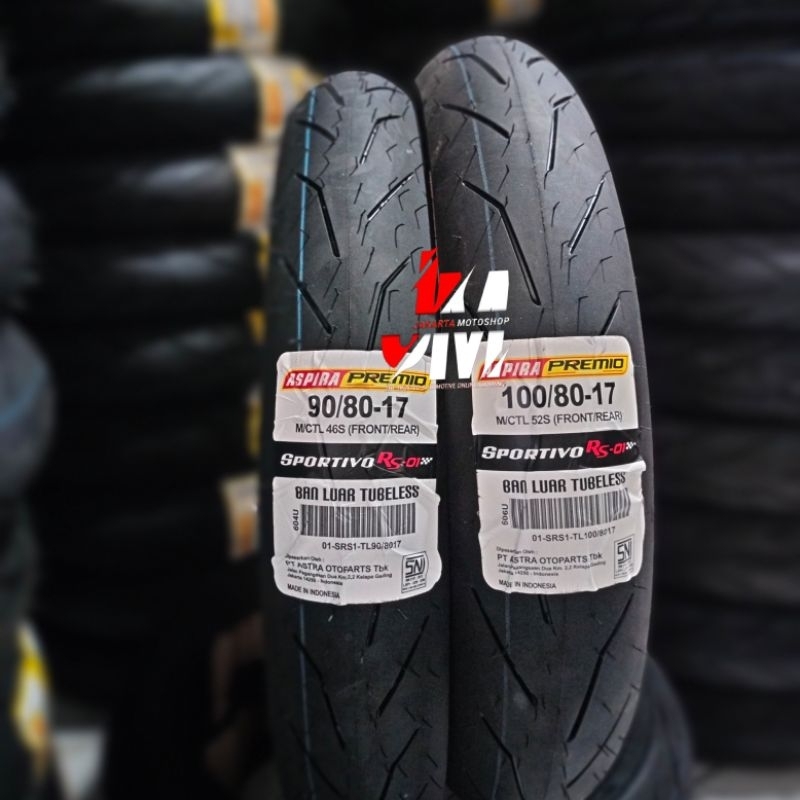 Jual PAKET Balap - Sportivo RS01 90/80-17 & 100/80-17 (Soft Compound) | Shopee Indonesia