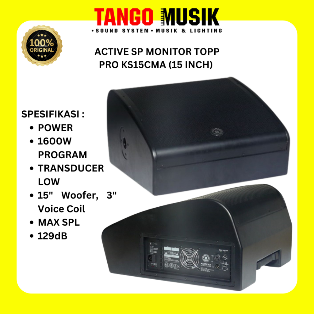 Jual Active Speaker Monitor Topp Pro KS15CMA (15 Inch) Original Harga 1 PCS / SPEAKER AKTIF 15 ...