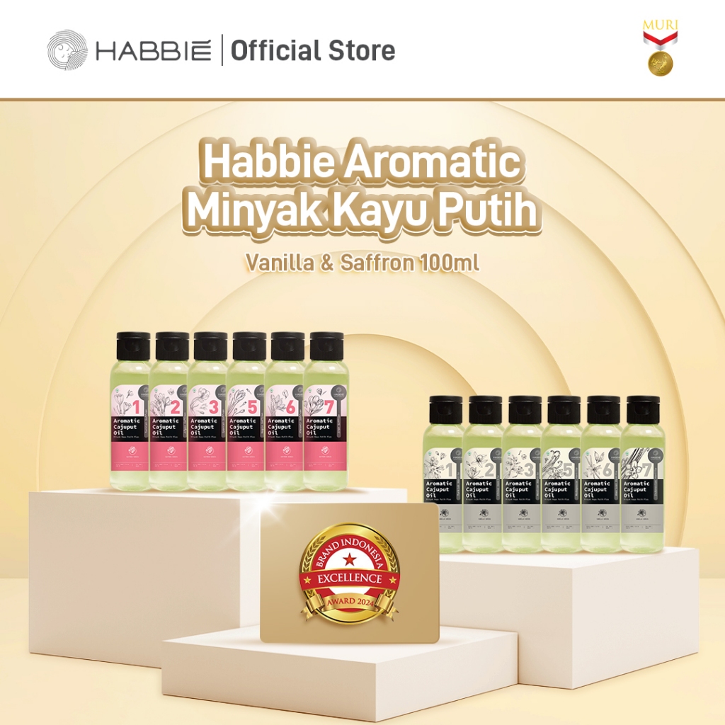 Jual Habbie Aromatic Minyak Kayu Putih Vanilla & Saffron Series 100ml ...