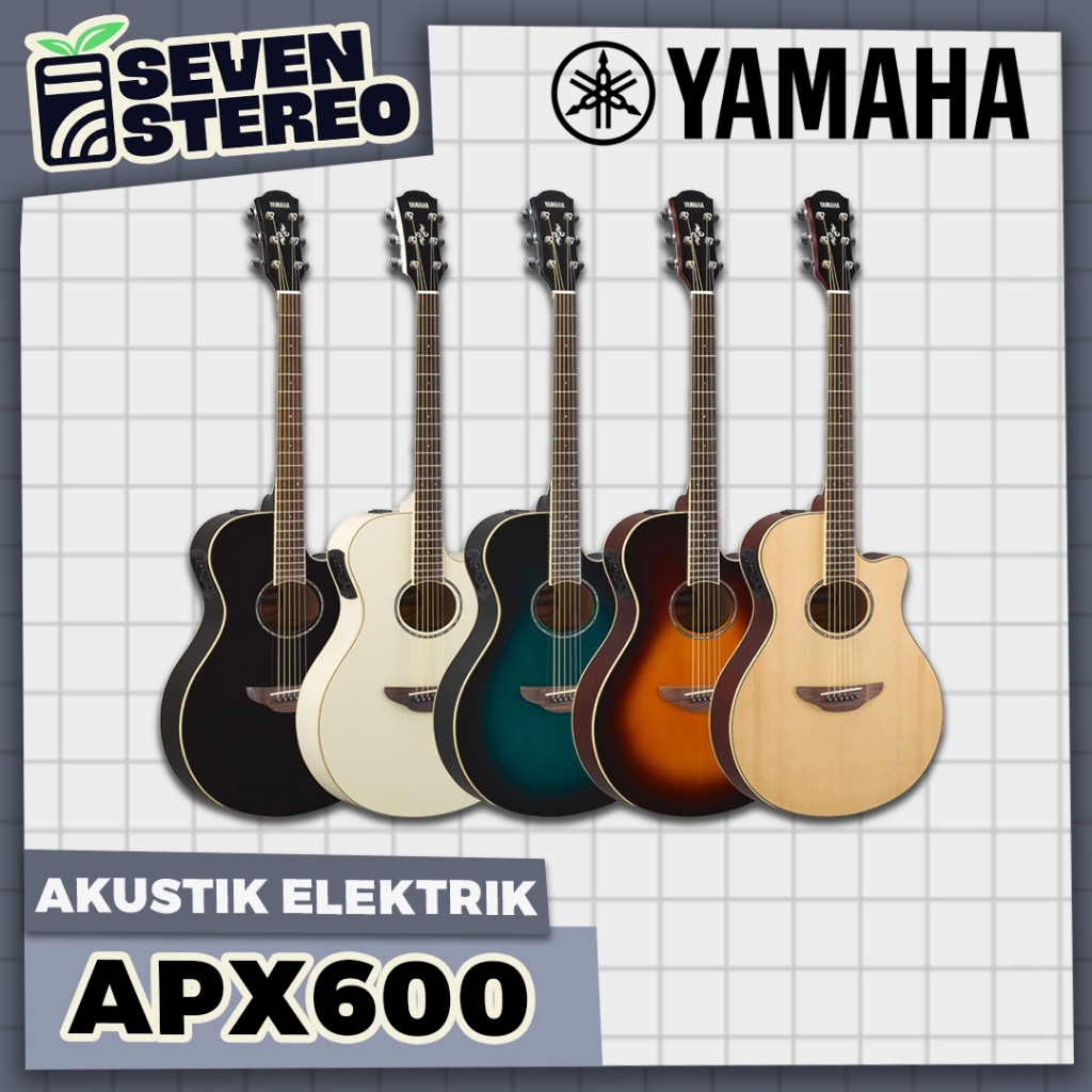 Jual Yamaha APX600 Electric Acoustic Guitar APX 600 Akustik Elektrik | Shopee Indonesia
