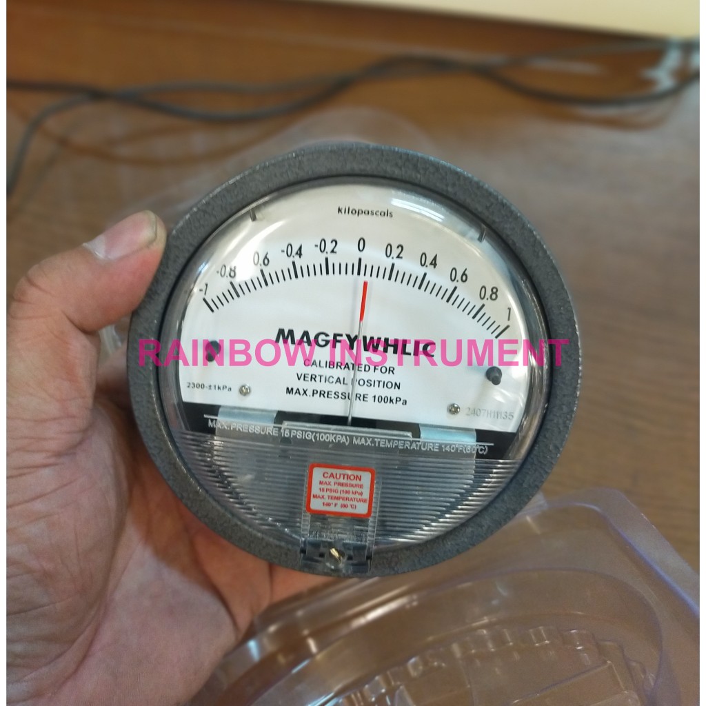 Jual Diferential pressure Gauge -1000 sd +1000 Pascal / Magnehelic ...