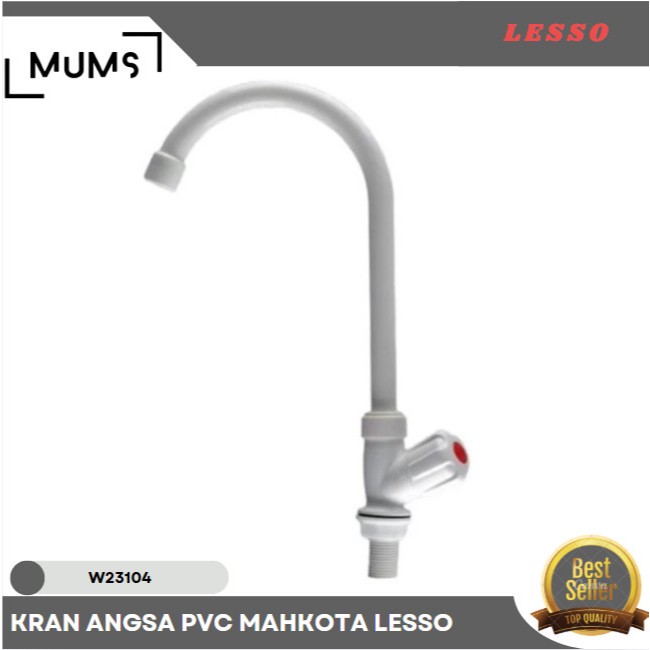 Jual Kran Angsa Duduk Pvc Lesso W23104 1/2" Keran Air Sink Wastafel ...