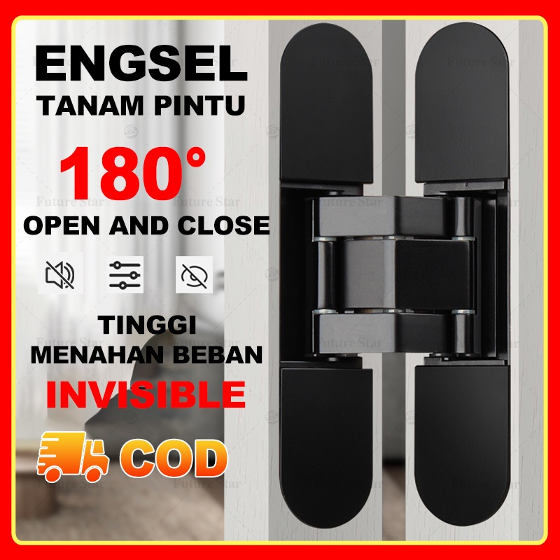 Jual Engsel Tanam Pintu Rumah Holder Invisible Hinges Adjustable Door ...