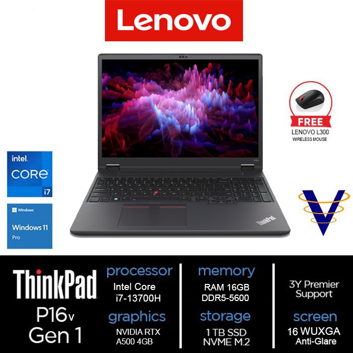 Jual Lenovo ThinkPad P16v Gen 1 (Intel) Core ii7-13700H 16GB 1TB SSD ...