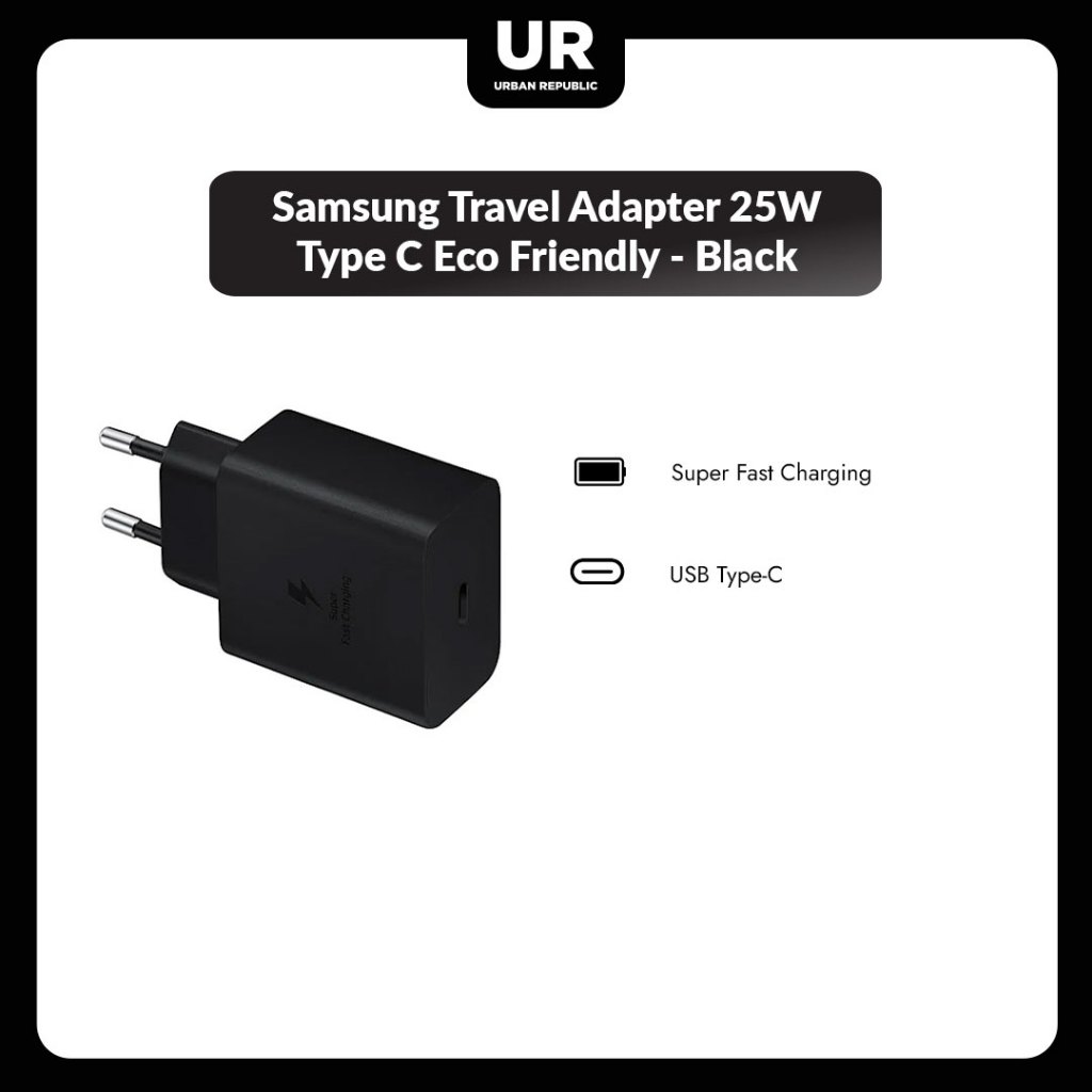 Jual Samsung Travel Adapter 25W Type C Eco Friendly - Black | Shopee ...