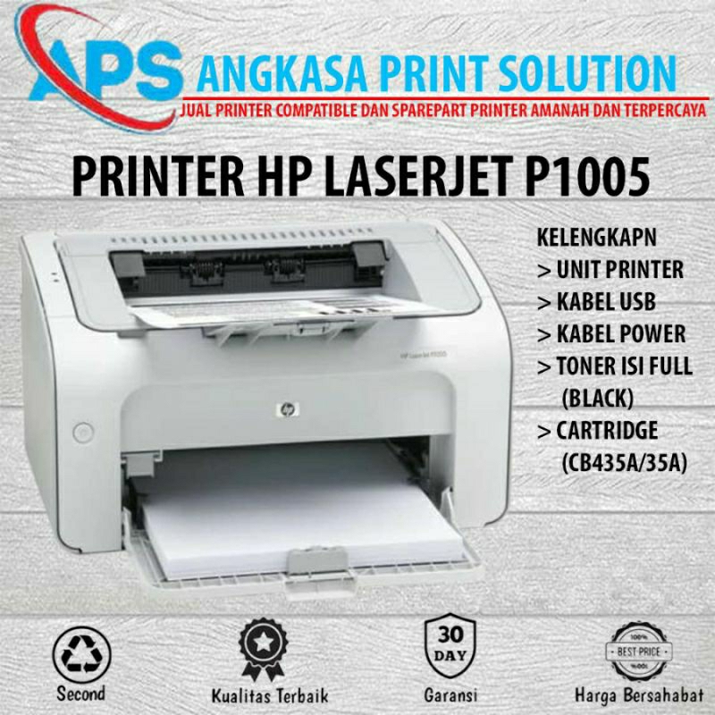 Jual printer hp LaserJet p1005 |1005 | printer murah | printer hitam ...