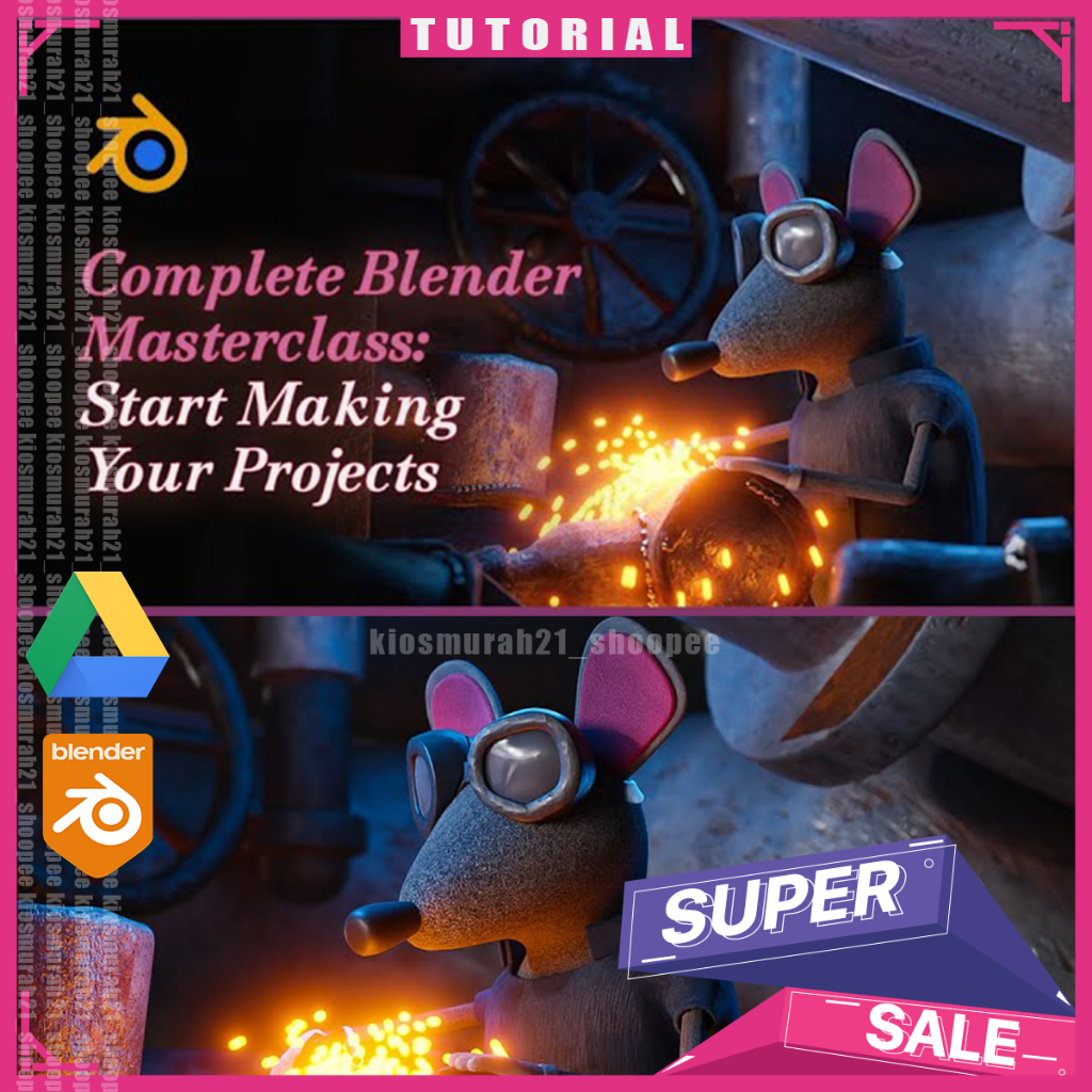 Jual Blender 3D - Complete Blender Masterclass Start Making Your Projects 3D Blender Tutorial ...