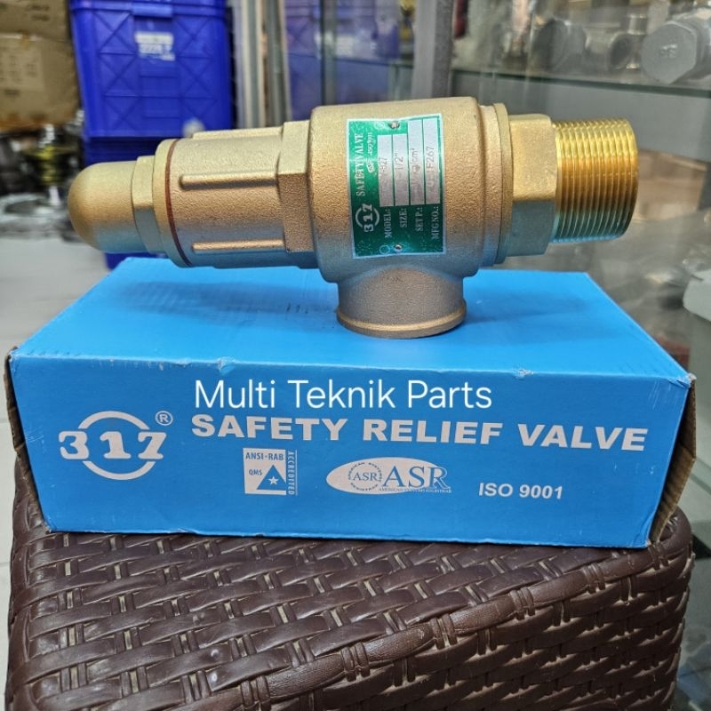 Jual Safety Valve Kuningan Drat 1 1/2" inch DN40 10 Bar / Relief Valve ...
