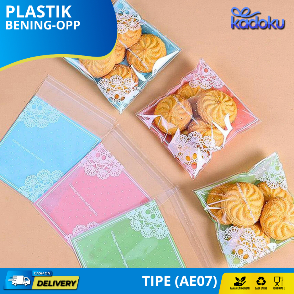 Jual Plastik Cookies OPP / Plastik Kue Kering / Plastik Bening OPP ...