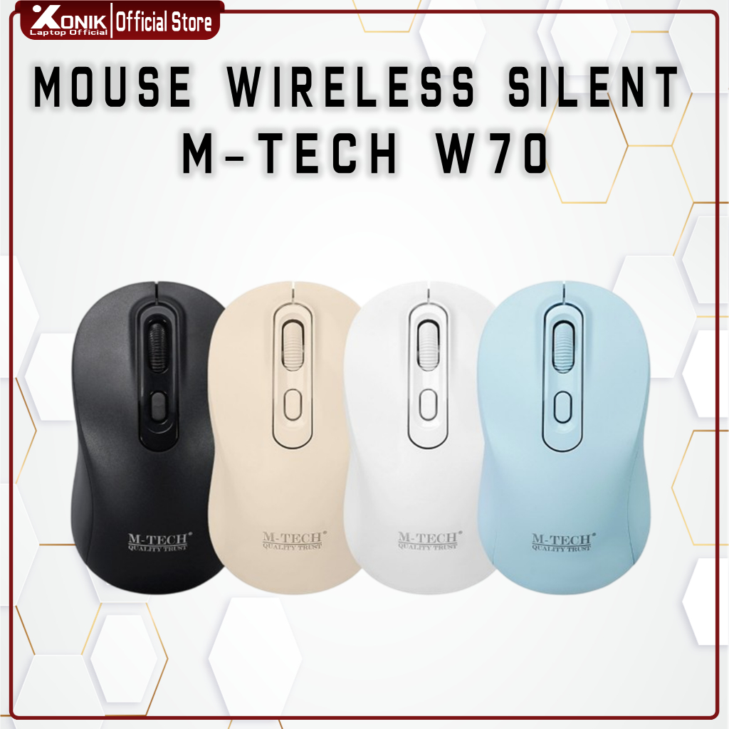 Jual Mouse Wireless Silent M-tech W70 | Shopee Indonesia