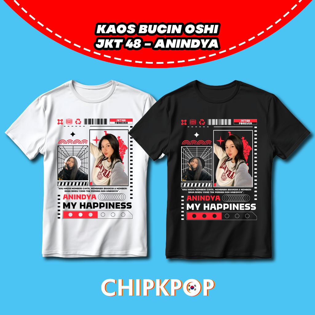 Jual KAOS OSHI ANINDYA JKT 48 FANMADE BISA COD I KAOS JKT 48 OSHI ...