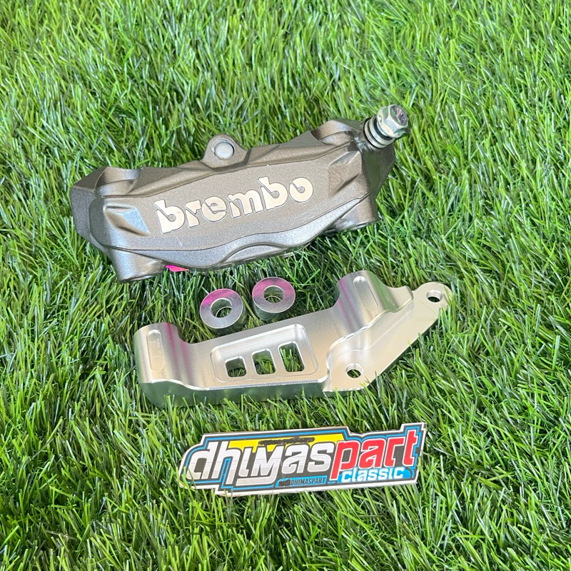 Jual kaliper 4piston M432 set breket pnp ninja dan mp tiger brembo monoblok gp4rx | Shopee Indonesia