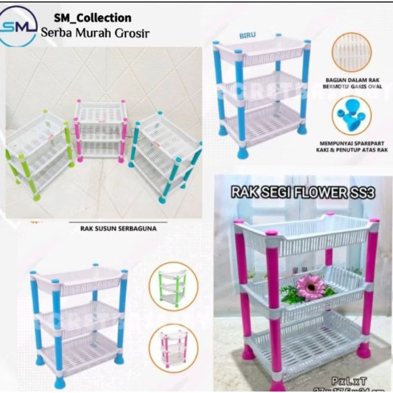 Jual rak susun/rak serbaguna/rak dapur/rak map mini/rak nasional s3 ...