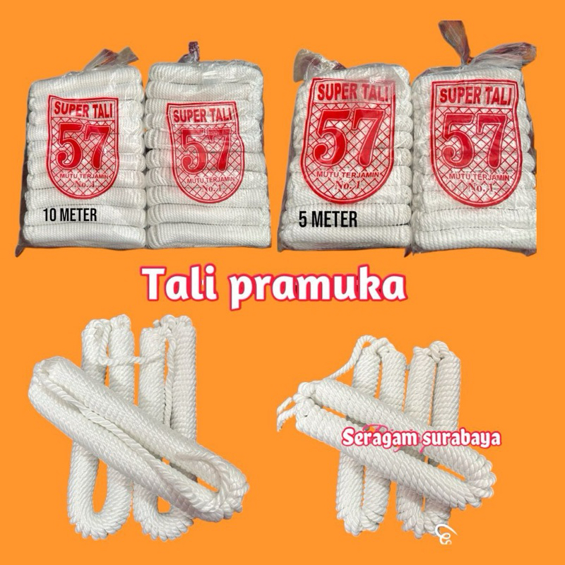 Jual Tali Marlon Pramuka Tali Putih Tali Tambang Ukuran 5m 10m Halus ...