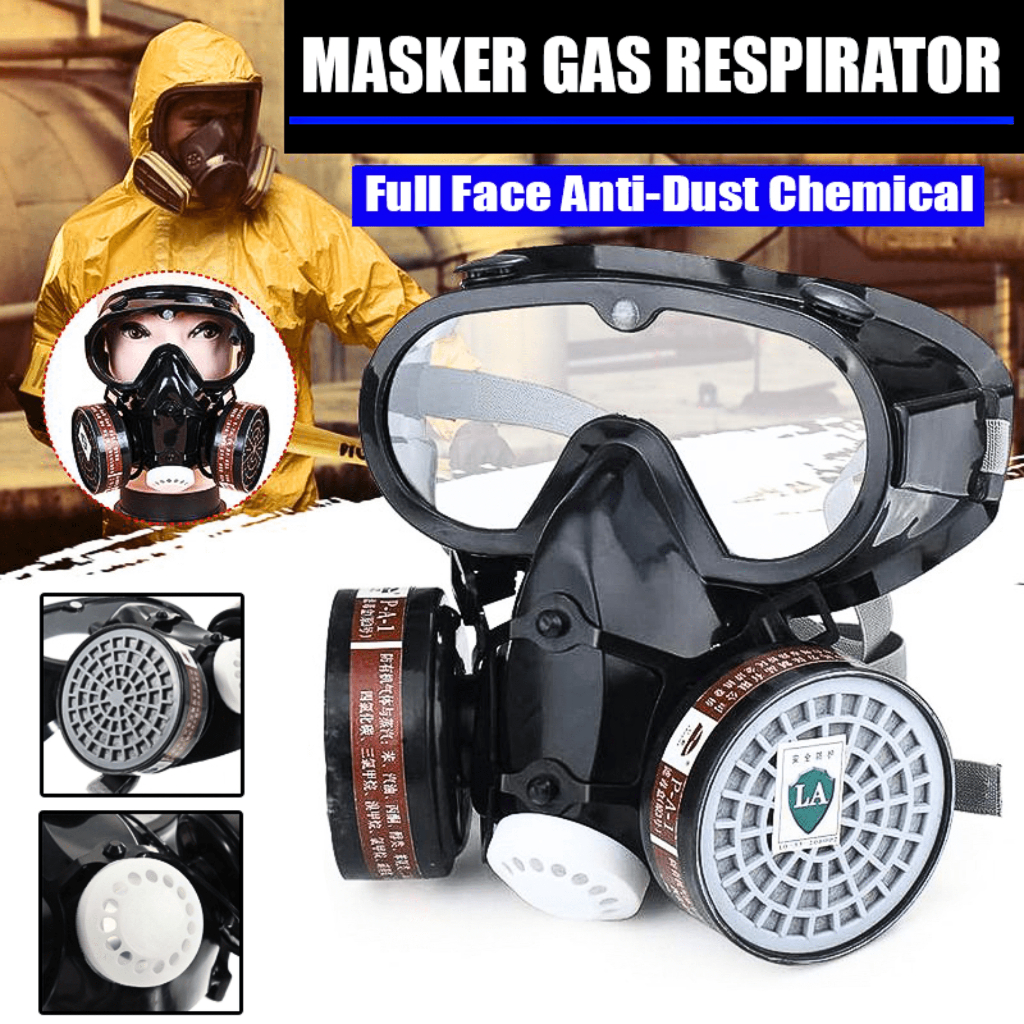 Jual PUSAT TaffGUARD Masker Gas Respirator Full Face cat semprot debu ...