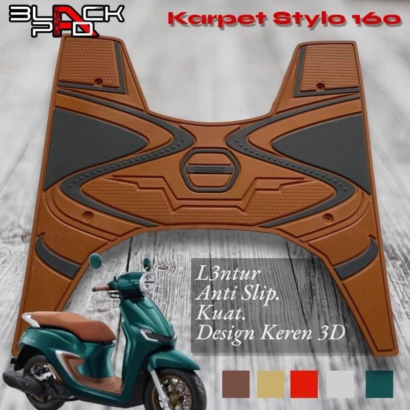 Jual MOTOPAD 27 Karpet Alas Pijakan Kaki Motor Honda STYLO 160 Karet Rubber | Shopee Indonesia