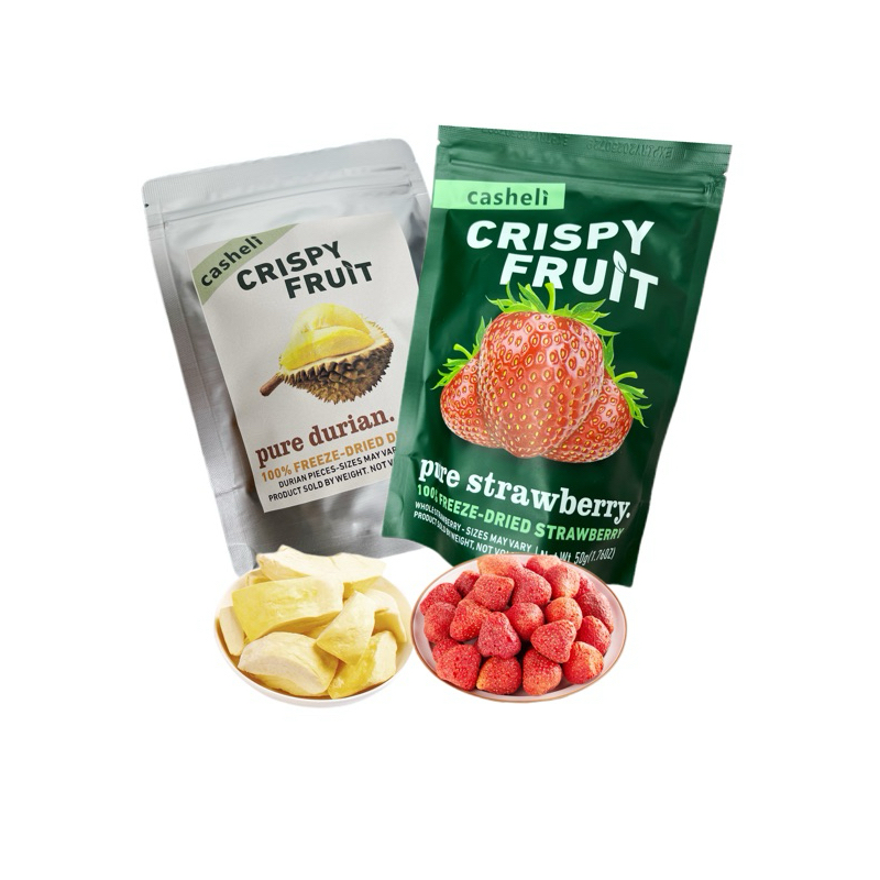 Jual casheli 100g Bundle of 2 Freeze-dried Durian 50g + Freeze-dried Strawberry 50g | Shopee ...