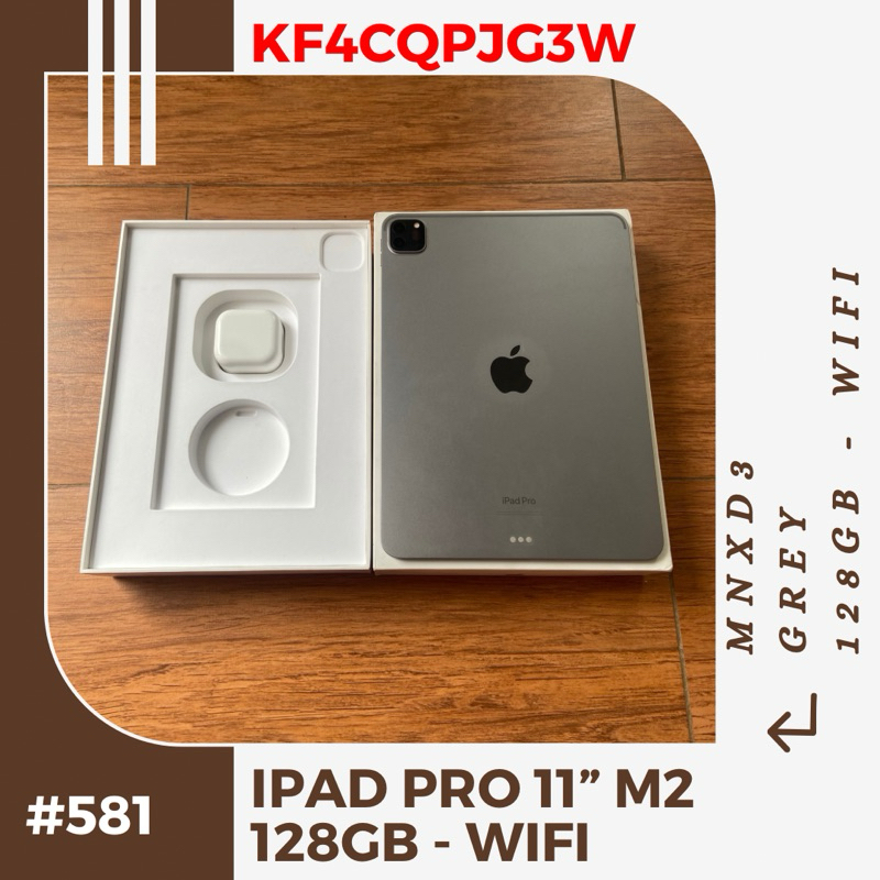 Jual #581 iPad Pro M2 11 inch grey 128gb wifi only | Shopee Indonesia