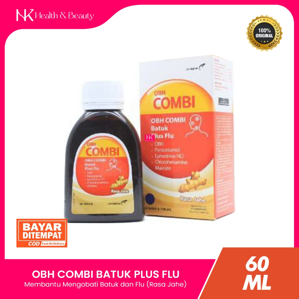 Jual OBH Combi Sirup Batuk Plus Flu Jahe isi 100 ml | Shopee Indonesia