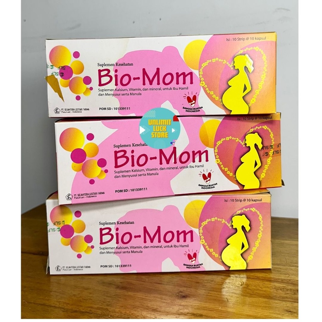 Jual BioMom 1 Box 10 Strip Vitamin Ibu Hamil Murah | Shopee Indonesia