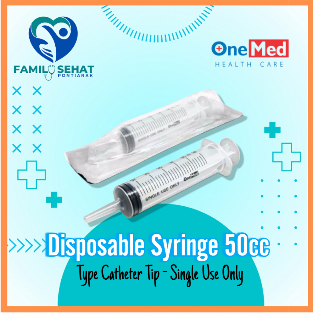 Jual Spuit 50cc Onemed Without Needle onemed syringe 50cc Catheter Tip ...