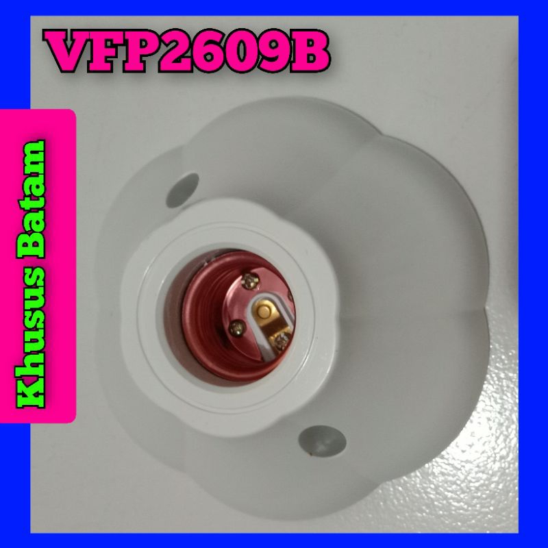 Jual fitting lampu visalux VFP2609B/pitting lampu plafon/ceiling lamp ...