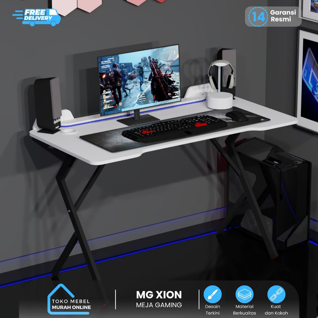 Jual Meja Gaming Meja Komputer Minimalis Modern Meja Laptop Meja ...