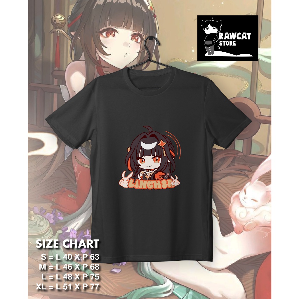 Jual KAOS - GAME - HSR - LINGSHA CHIBI EMOTES | Shopee Indonesia