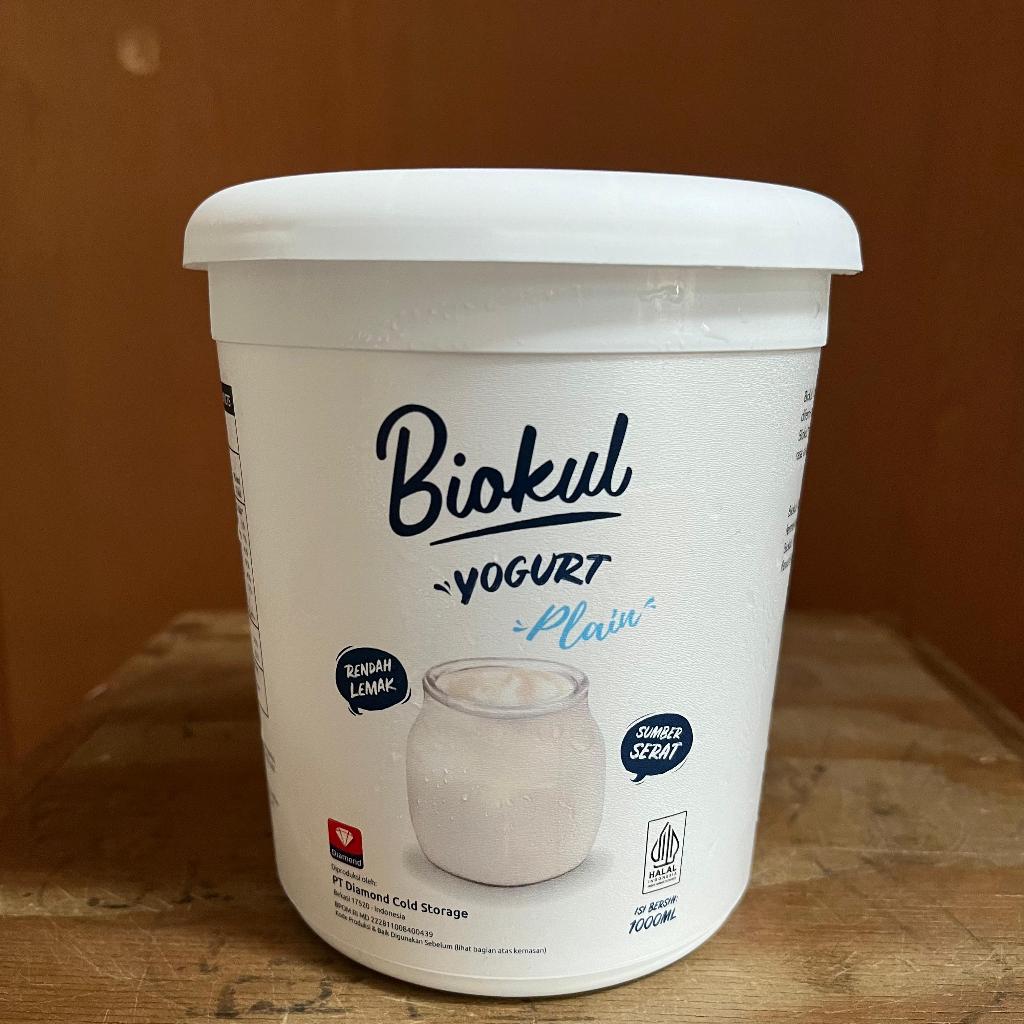 Jual BIOKUL STIRRED YOGURT PLAIN 1 LITER (1000 ML) | Shopee Indonesia