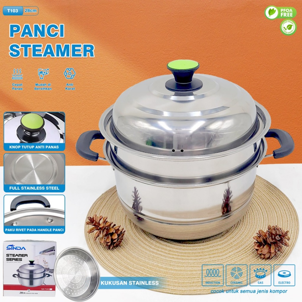 Jual PANCI KUKUS SUSUN / PANCI SERBAGUNA TUTUP STAINLESS STEEL PEGANGAN ...