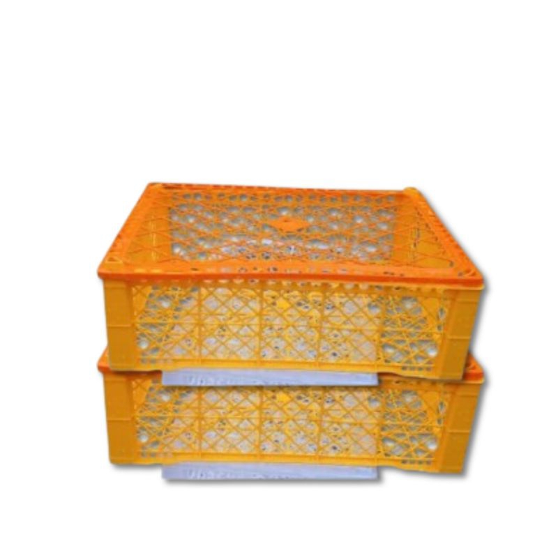 Jual keranjang plastik bekas buah bersih+tutup warna kuning | Shopee ...