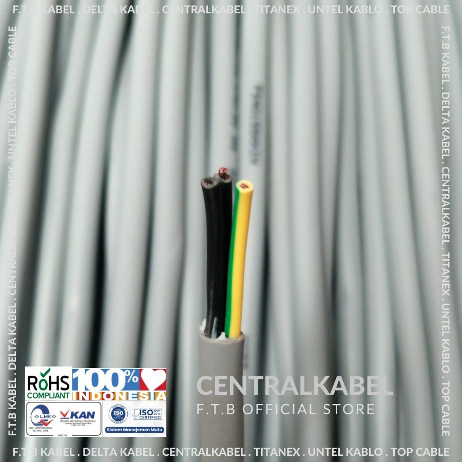 Jual YSLY-JZ 3x0,5 Sqmm 500V CentralKabel ( Delta YSLY-JZ 3x0.5mm YSLY 3x0,5mm YSLY 3x0.5 KABEL ...