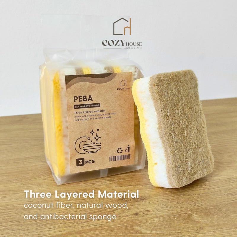 Jual COZYHOUSE PEBA / Spons Sponge Cuci Piring Wajan Sponge Scouring ...