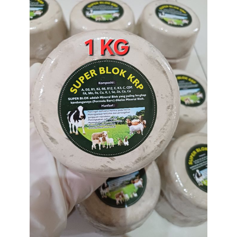 Jual Mineral blok 1 KG -SUPER BLOK - Mineral block - New formula ...