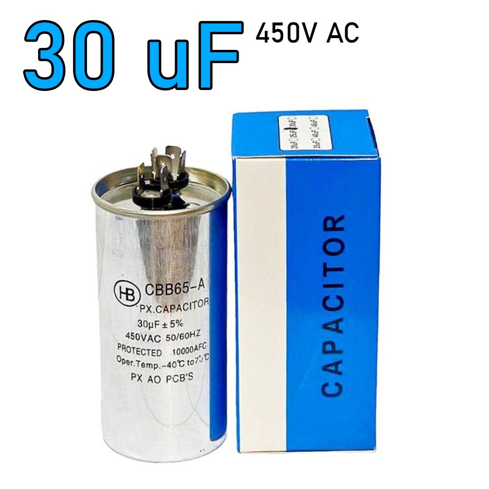 Jual CBB65 30 uF Motor Capacitor 450V AC Start Capacitor untuk AC dan Kompresor | Shopee Indonesia