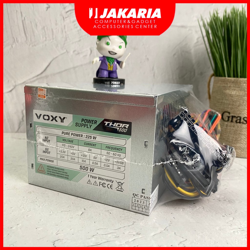 Jual VOXY PSU 500 Watt Power Supply PC 500 Watt Slim Thor | Shopee ...