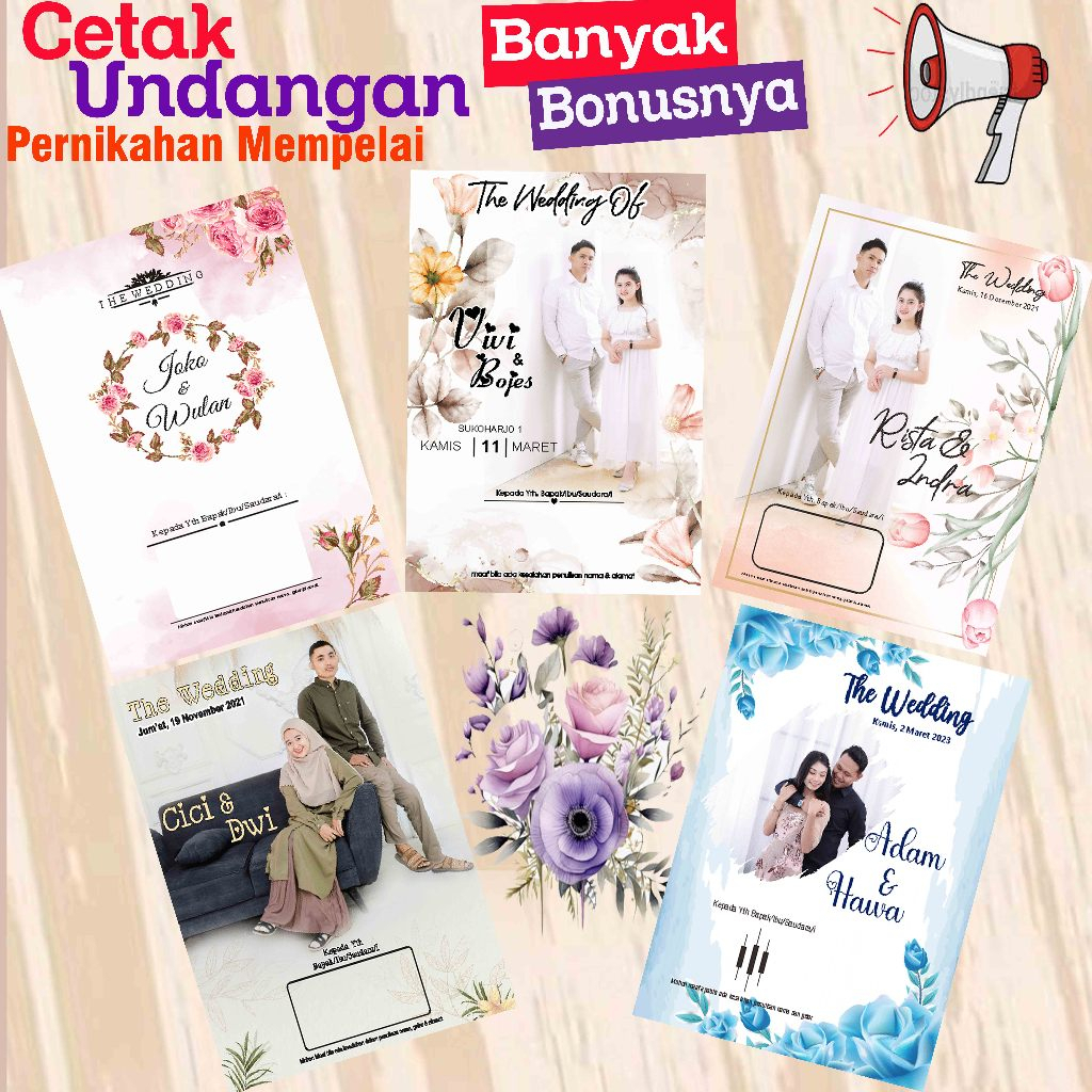 Jual Undangan Pernikahan Undangan Nikah Undangan Manten Cetak Undangan ...