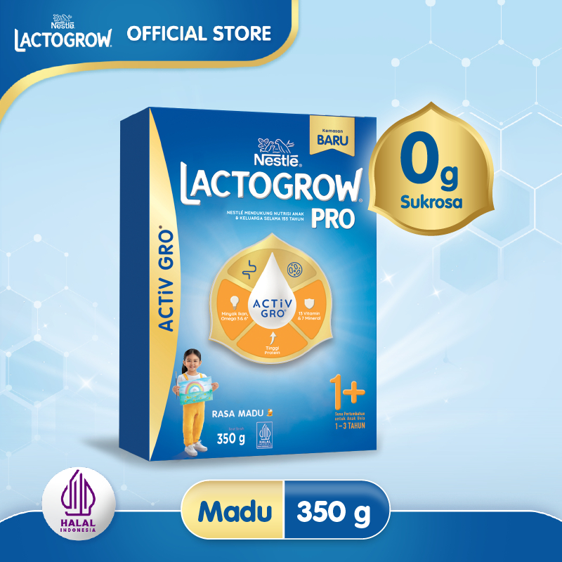 Jual Nestle LACTOGROW PRO 1+ / LACTOGROW 3 dengan ACTiVGRO Susu Madu ...