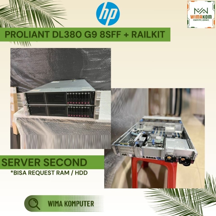 Jual HP Proliant DL380 G9 2U Dual Xeon E5 2670 V3 (24C 48T) HDD SAS 2 ...