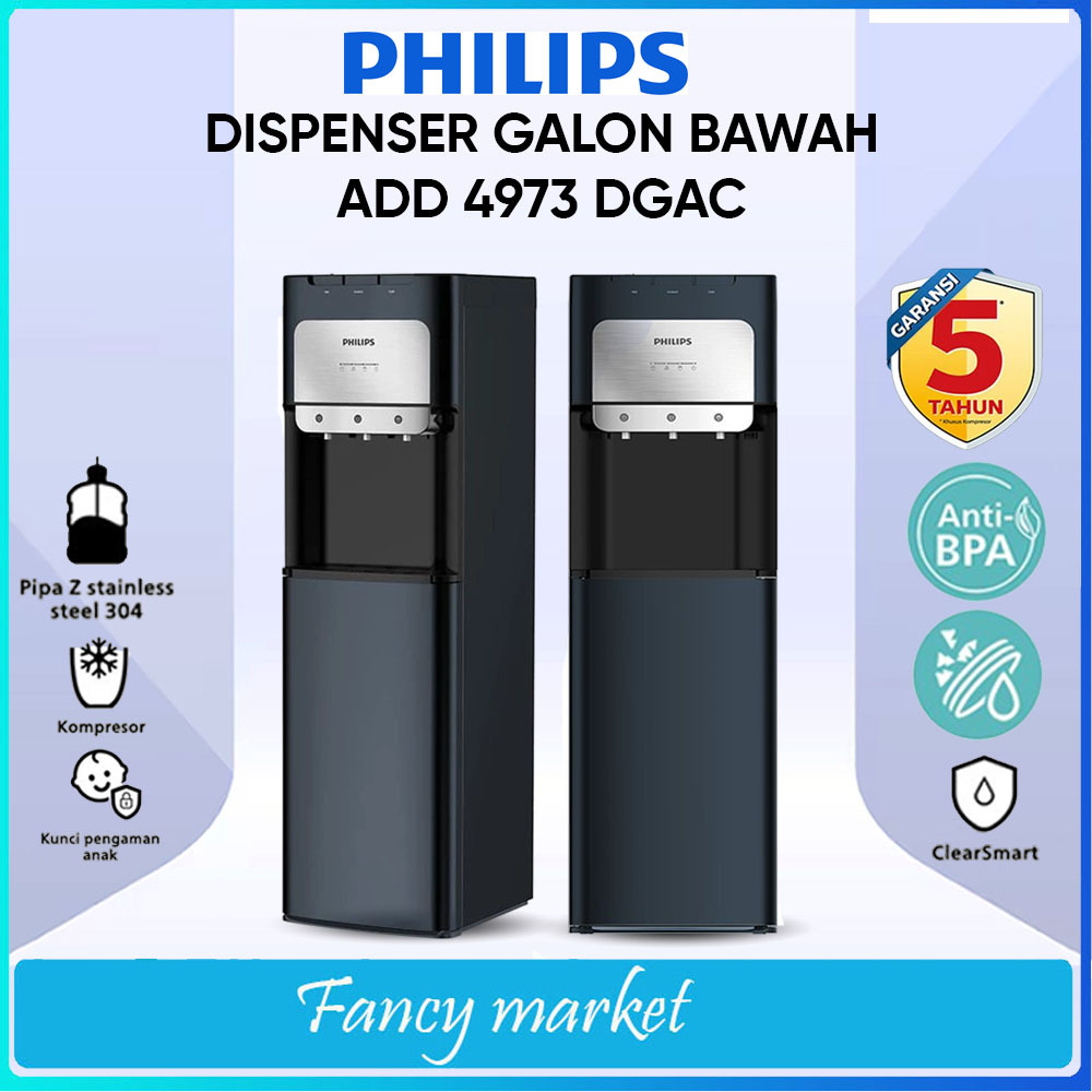 Jual DISPENSER PHILIPS GALON BAWAH ADD 4973 DGAC - 3 Kran Compresor ...