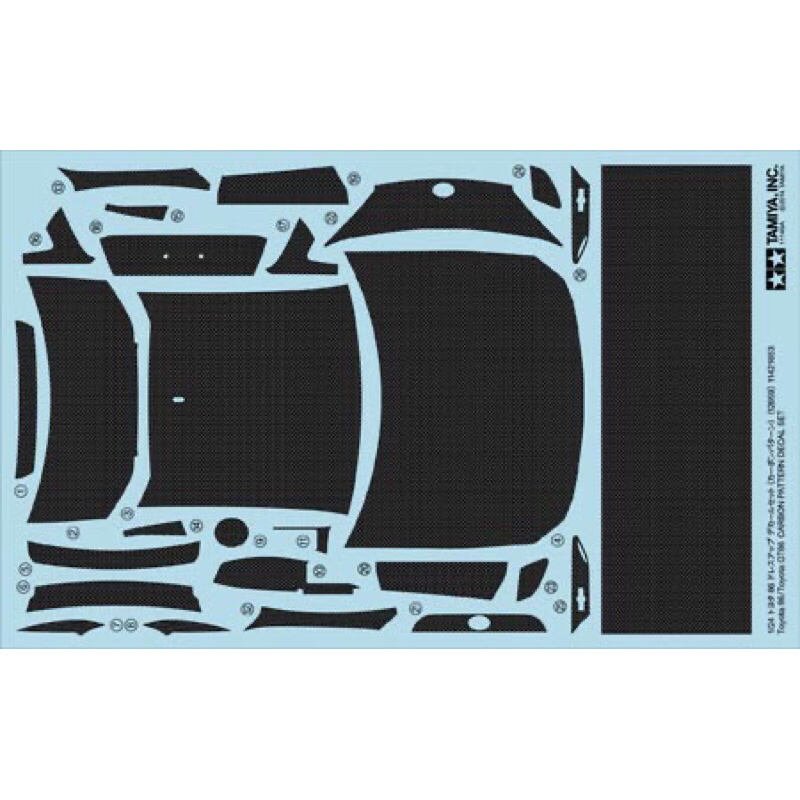Jual 12659 TAMIYA 1/24 SCALE Toyota 86/Toyota GT86 CARBON PATTERN DECAL ...