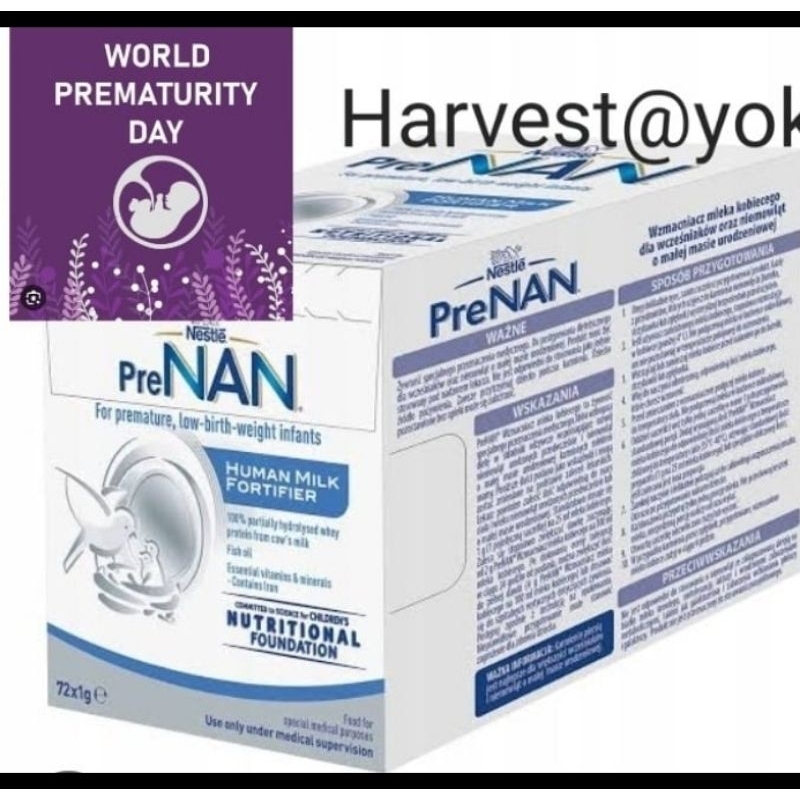Jual PreNAN Human Milk Fortifier 1 Box Isi 72 sachet Ready | Shopee ...