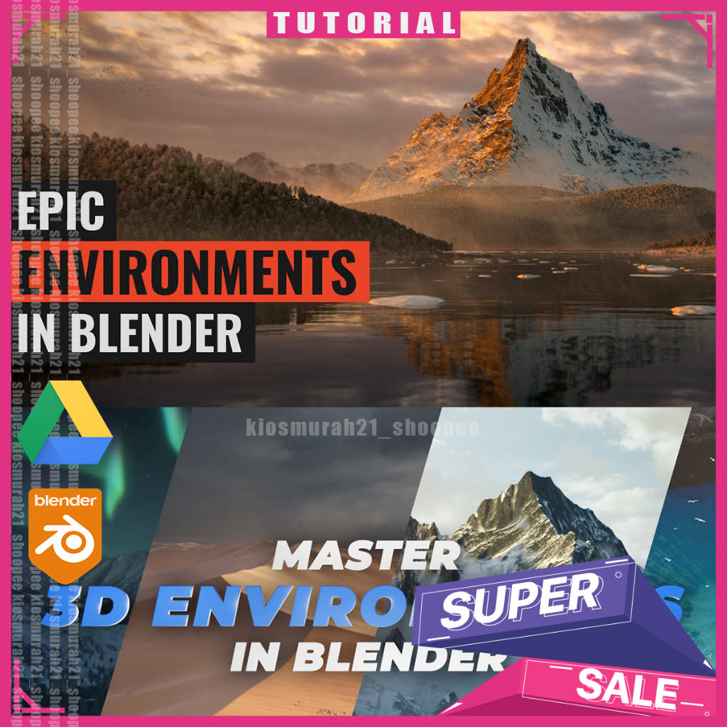 Jual Blender 3D - CG Boost Master 3D Environment 3D Blender Tutorial | Shopee Indonesia