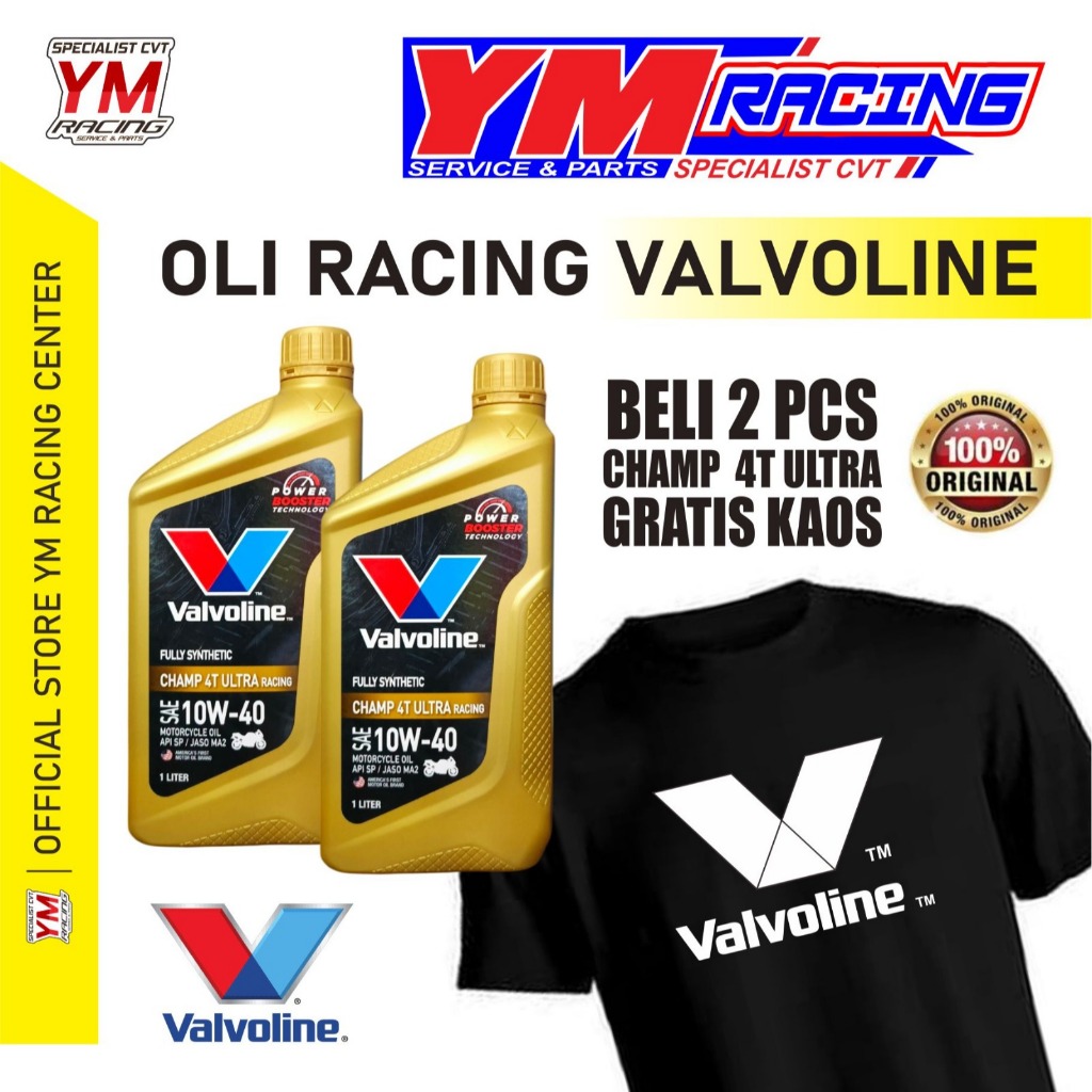 Jual OLI RACING VALVOLINE FULL SYNTHETIC SAE 10W 40 POWER BOOSTER ...