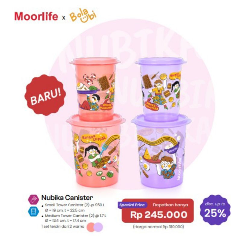 Jual nubika Canister (1) moorlife | Shopee Indonesia